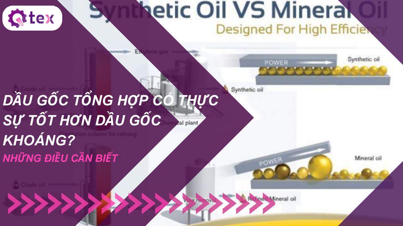 Dầu gốc tổng hợp có thực sự tốt hơn dầu gốc khoáng?QTEX 2024